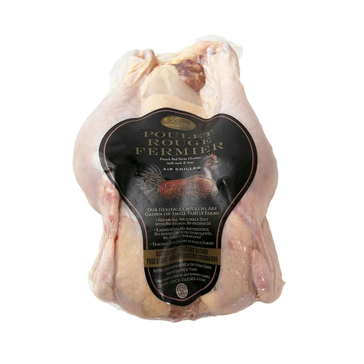Poulet Rouge® Heritage Chicken Pasture raised, Air Chilled | Joyce Farms